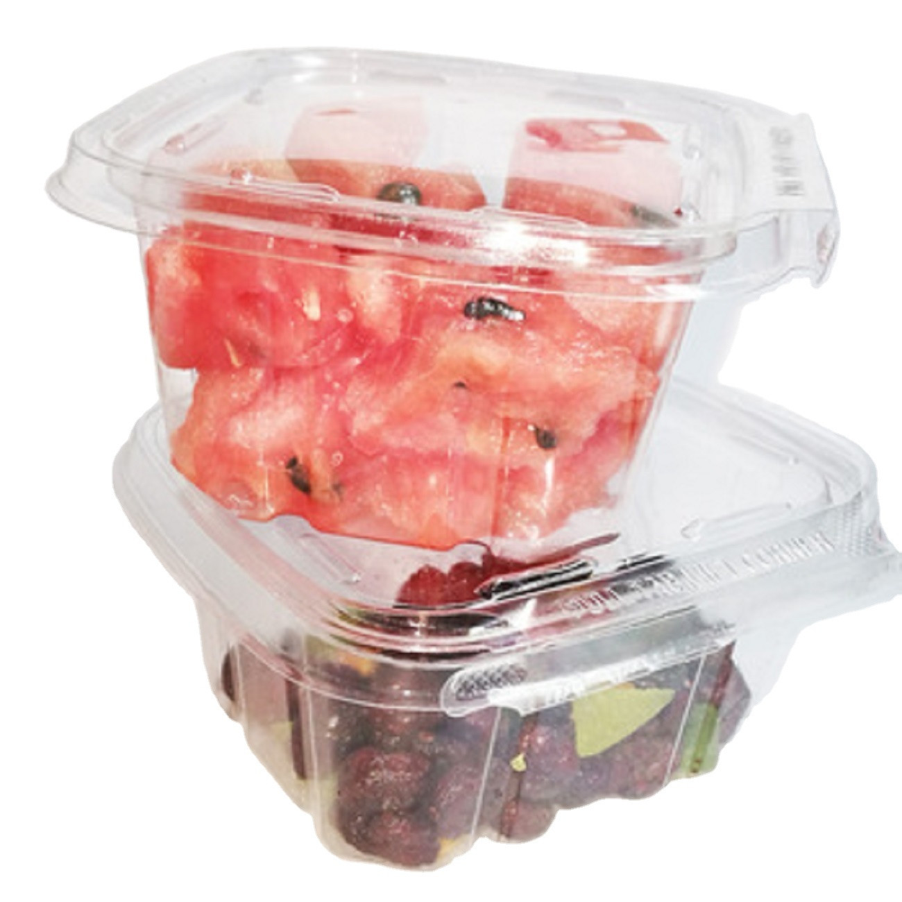Disposable Transparent Plastic Fruit Salad Container Clamshell ...